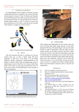 A Study of An Optical Mouse to Customize Ii for Implementation of ...