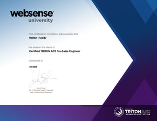 WebSense coursecompletion | PDF