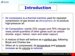 181687093 air-compressor-ppt (1) | PPT | Automotive