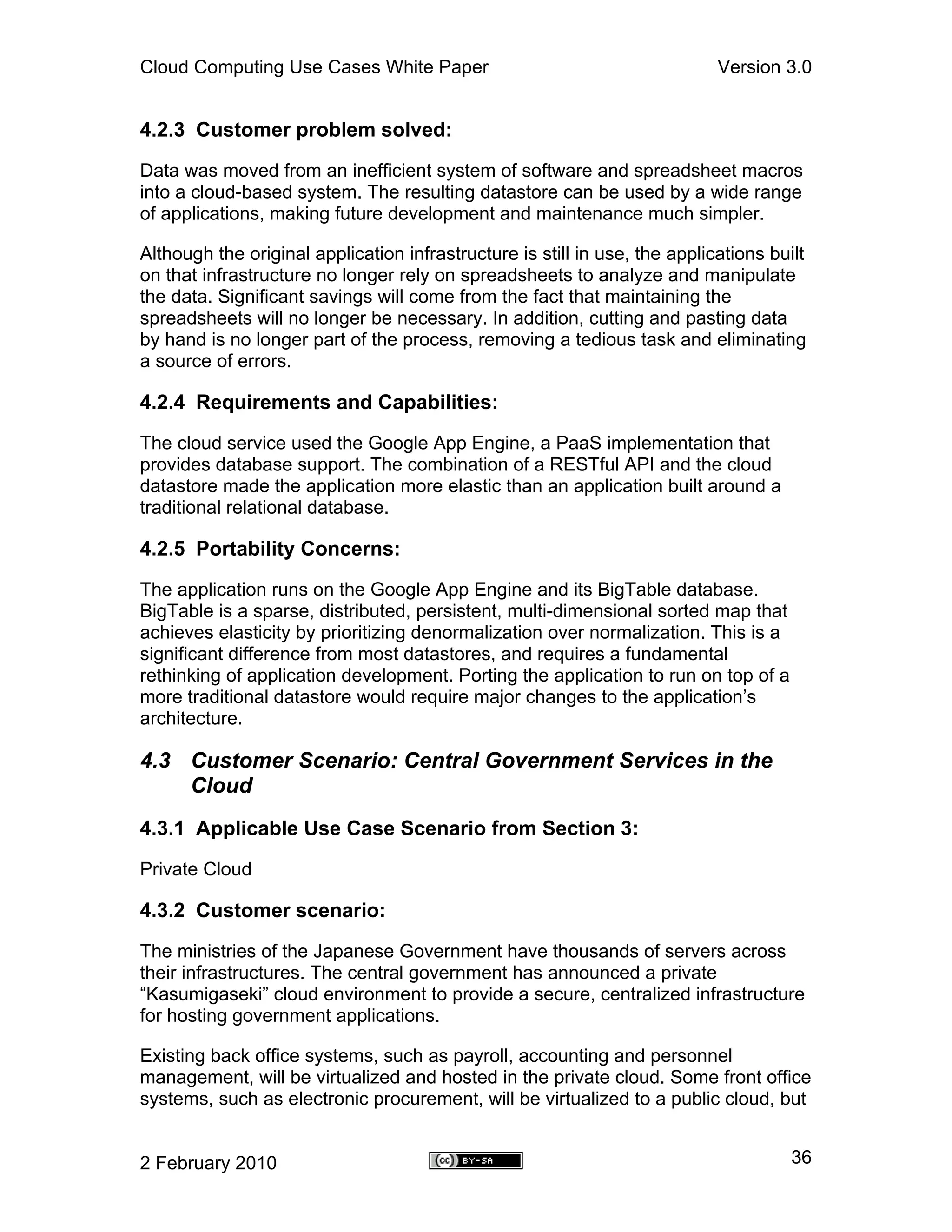 Cloud Computing Use Cases Whitepaper | PDF