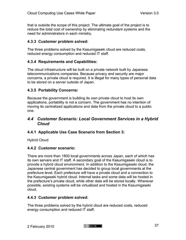 Cloud Computing Use Cases Whitepaper | PDF