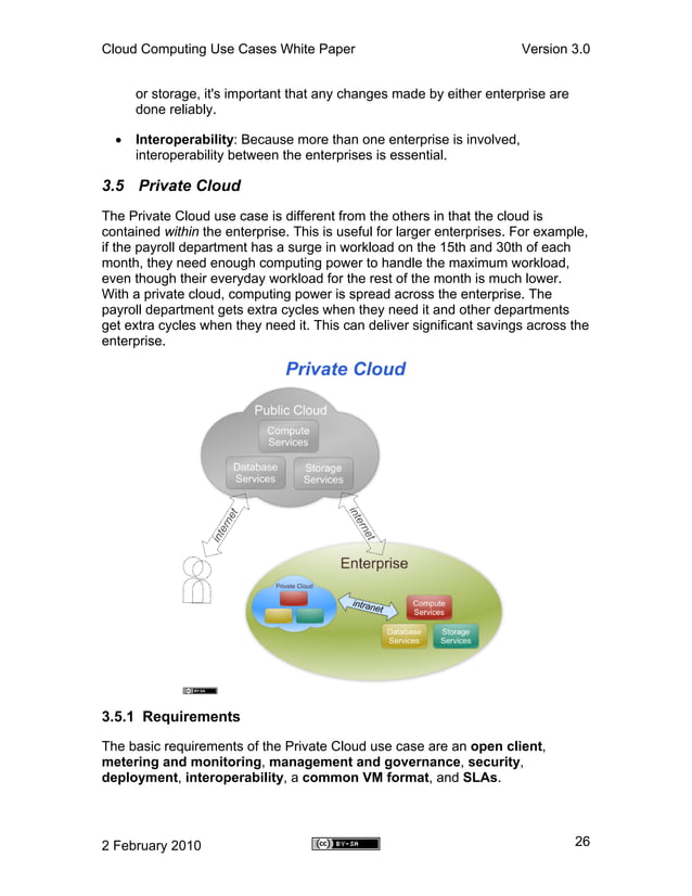 Cloud Computing Use Cases Whitepaper Cloud Computing Use Cases Whitepaper
