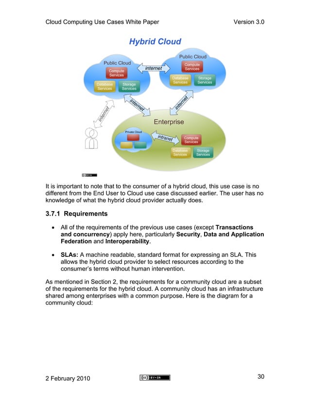 Cloud Computing Use Cases Whitepaper Cloud Computing Use Cases Whitepaper