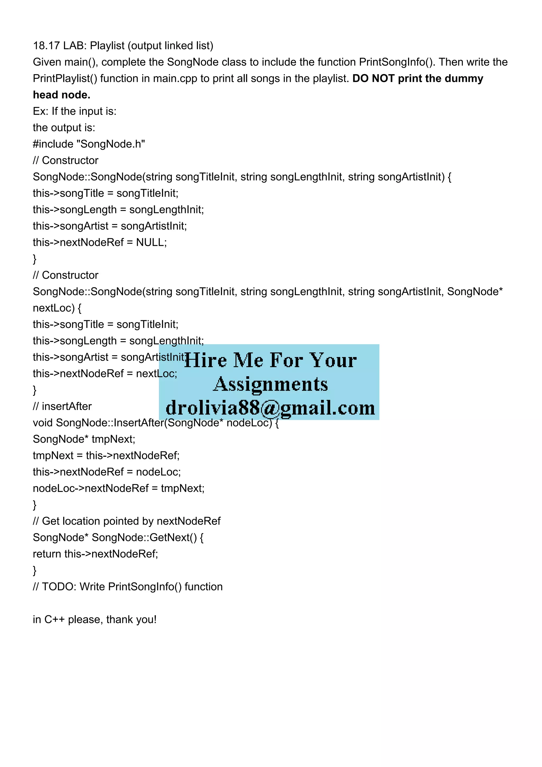 1817 LAB Playlist output linked list Given main compl.pdf