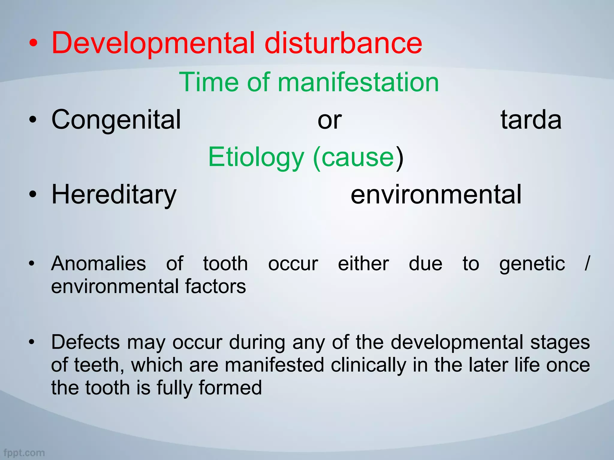 developmental anomalies of teeth | PPT