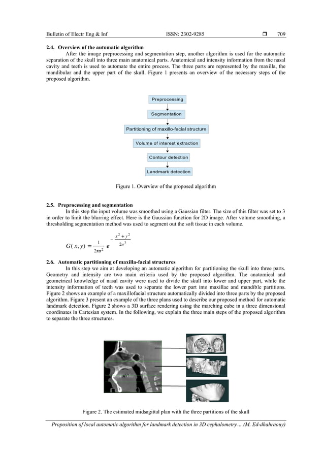 Proposition Of Local Automatic Algorithm For Landmark Detection In 3d Cephalometry Pdf