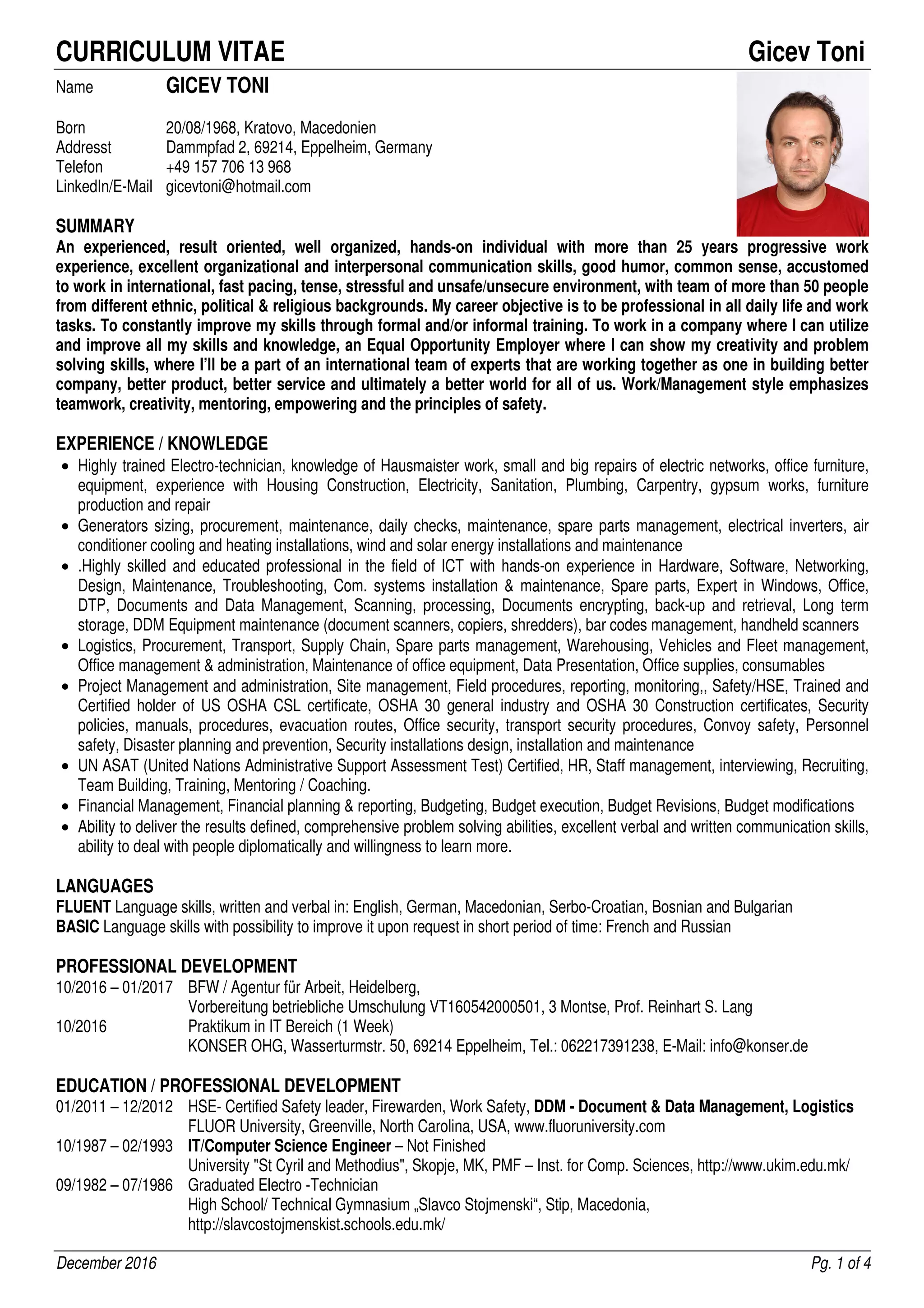 __Gicev Toni - CV - Dec 16 - EN | PDF