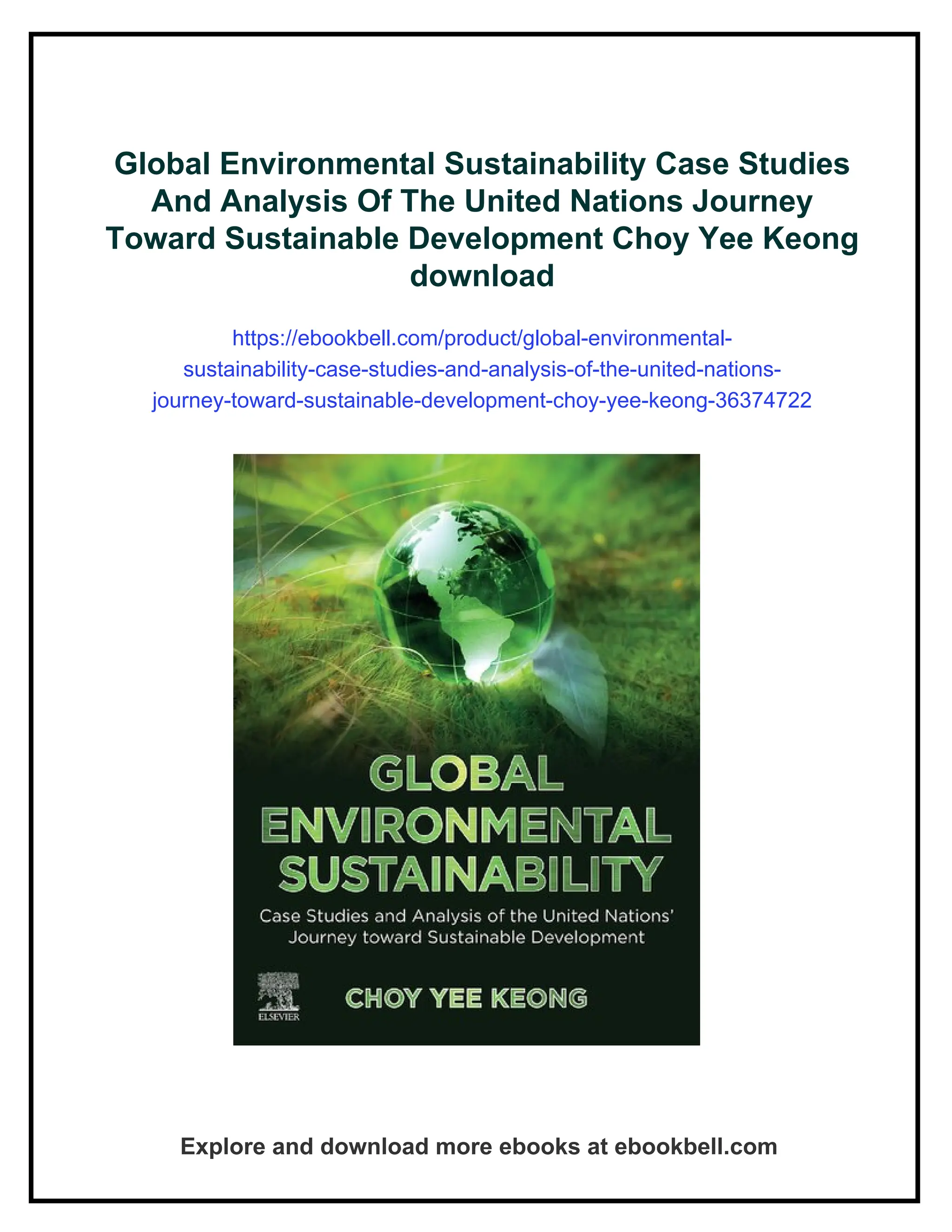 Global Environmental Sustainability Case Studies And Analysis Of The ...