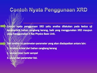 Analisis XRD dan XRF | PPTX