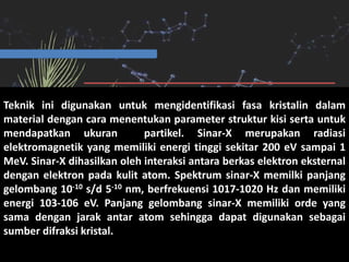 Analisis XRD dan XRF | PPTX
