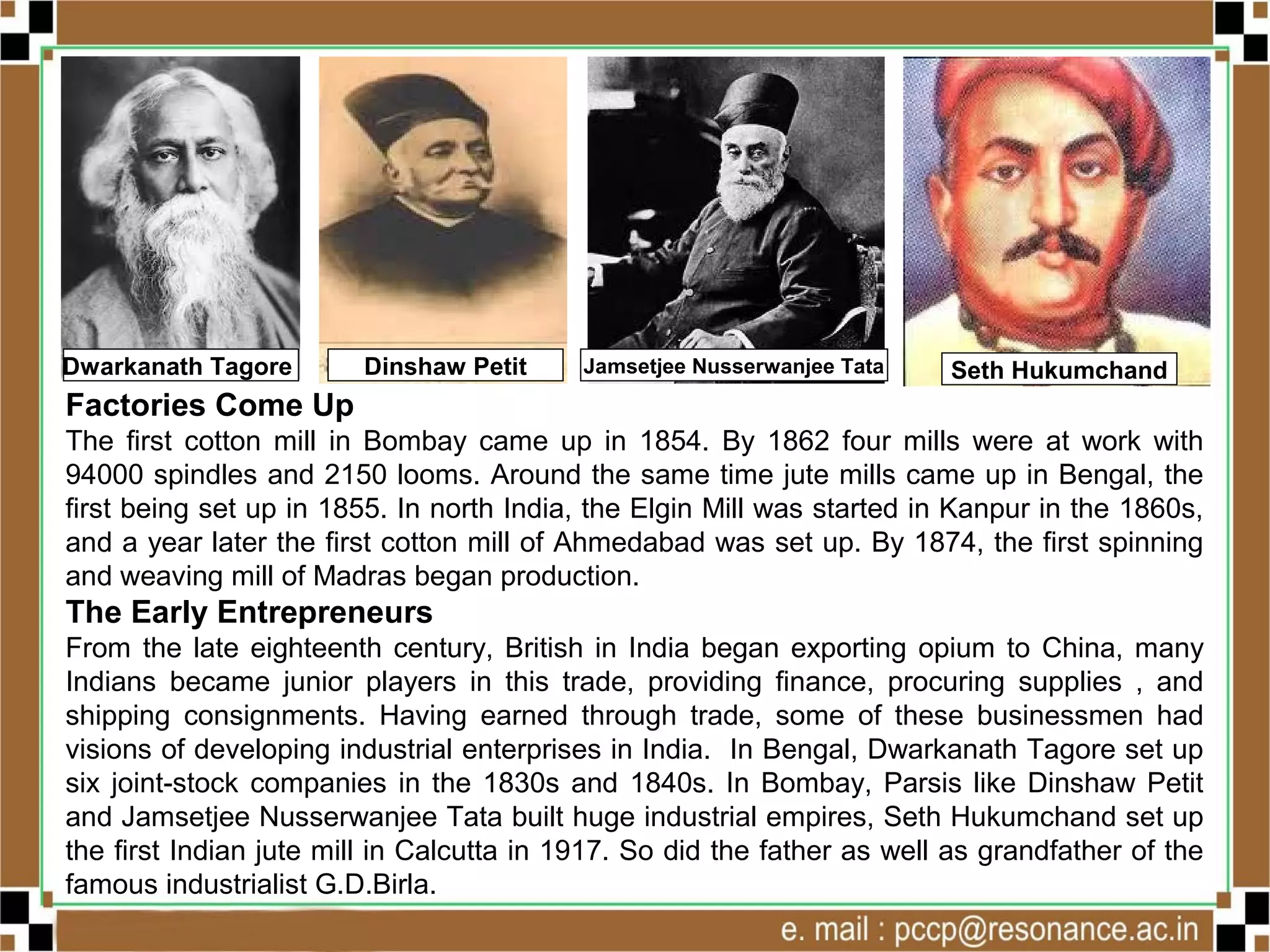 age of industrialisation | PPS