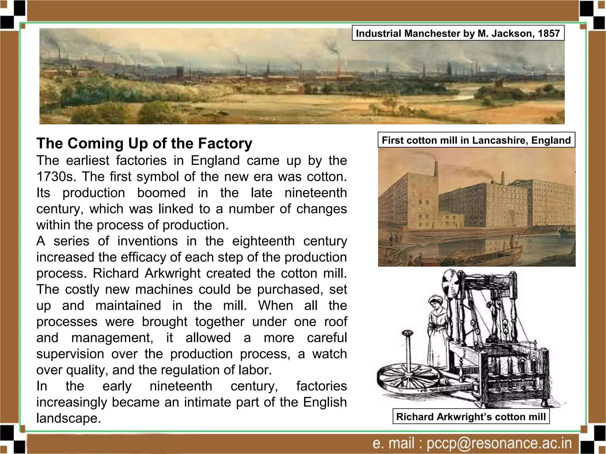 age of industrialisation | PPS