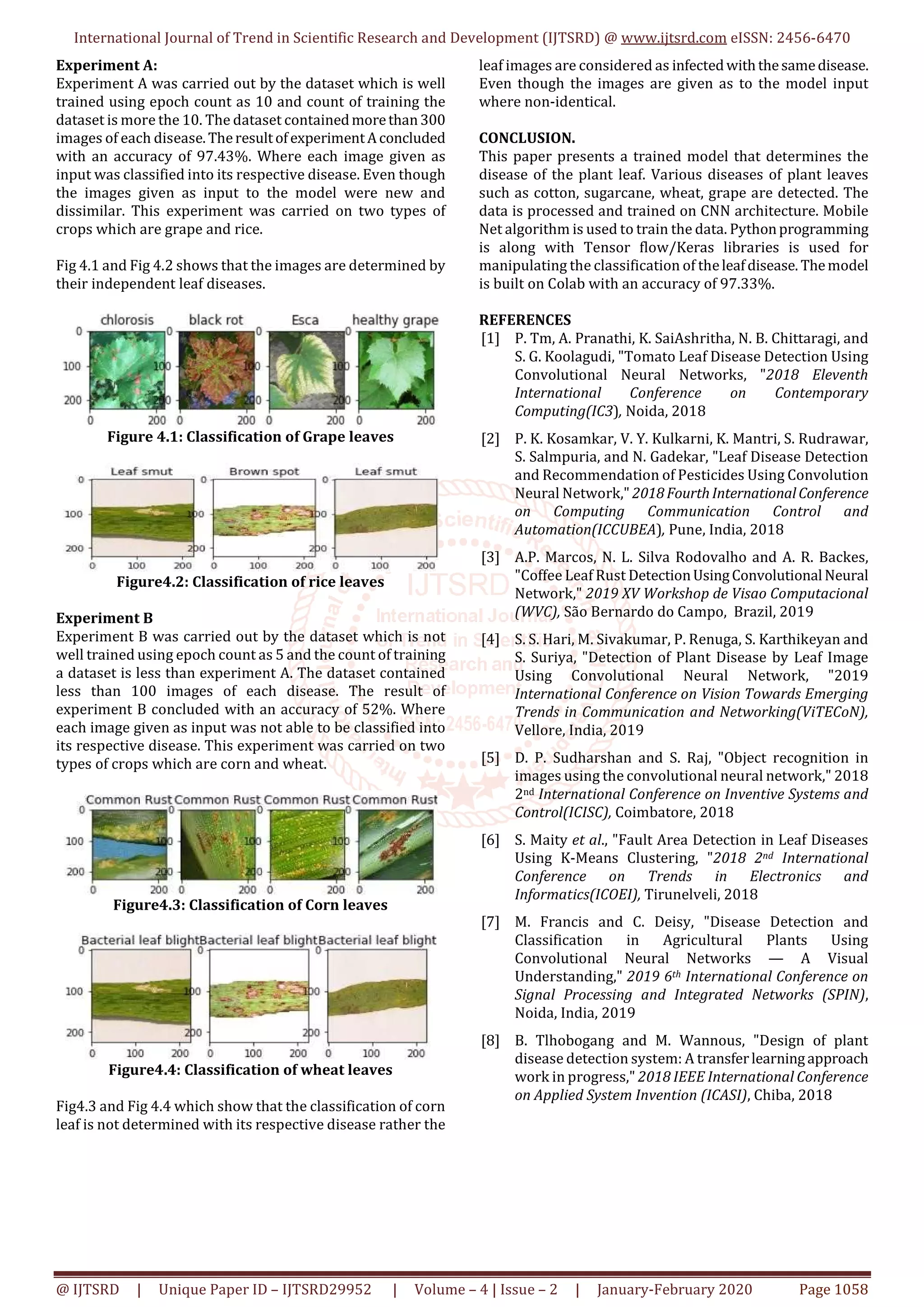Crop Leaf Disease Diagnosis Using Convolutional Neural Network Pdf