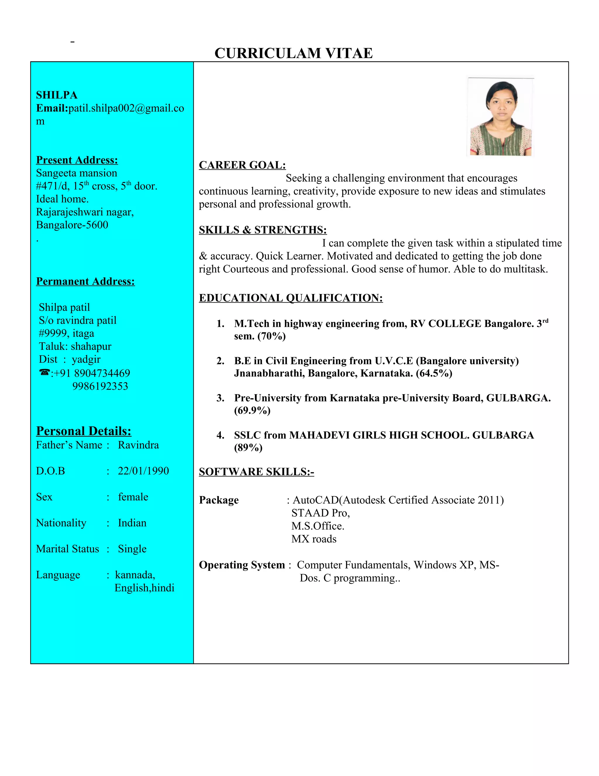 SHILPA RESUME | DOC