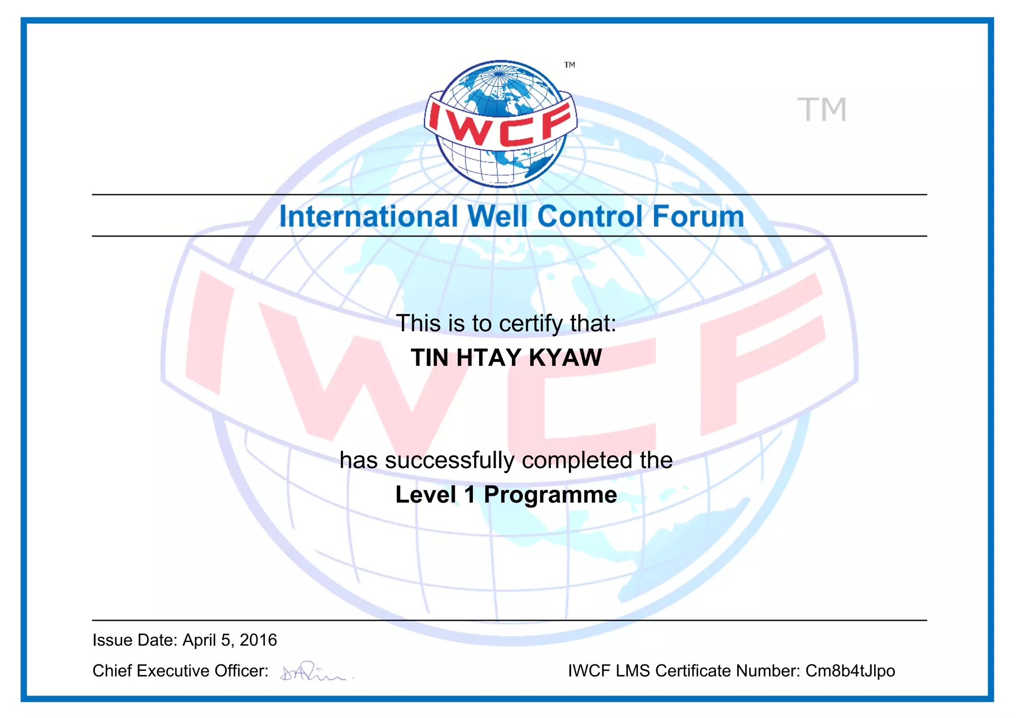 THK Certificate | PDF