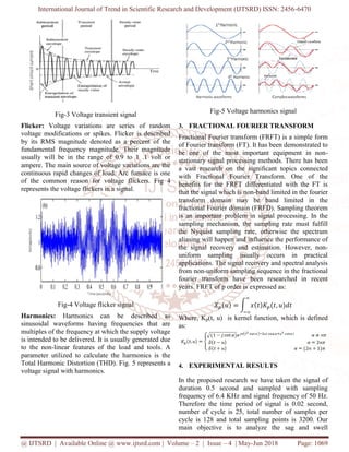 Detection and Analysis of Sag and Swell Power Quality Disturbances using Fractional Fourier ...