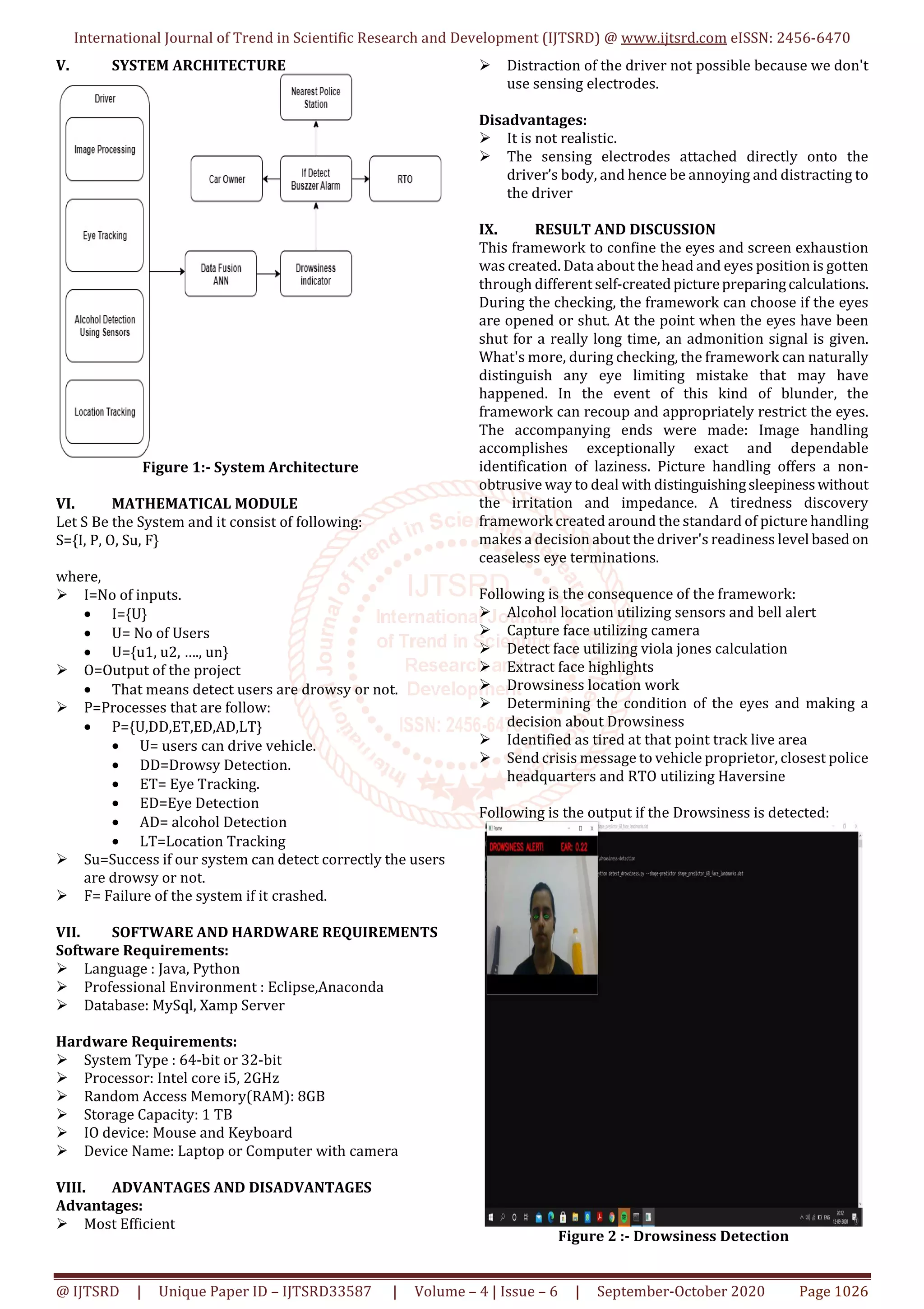Drowsiness And Alcohol Detection For Accident Prevention Using Machine Learning Pdf