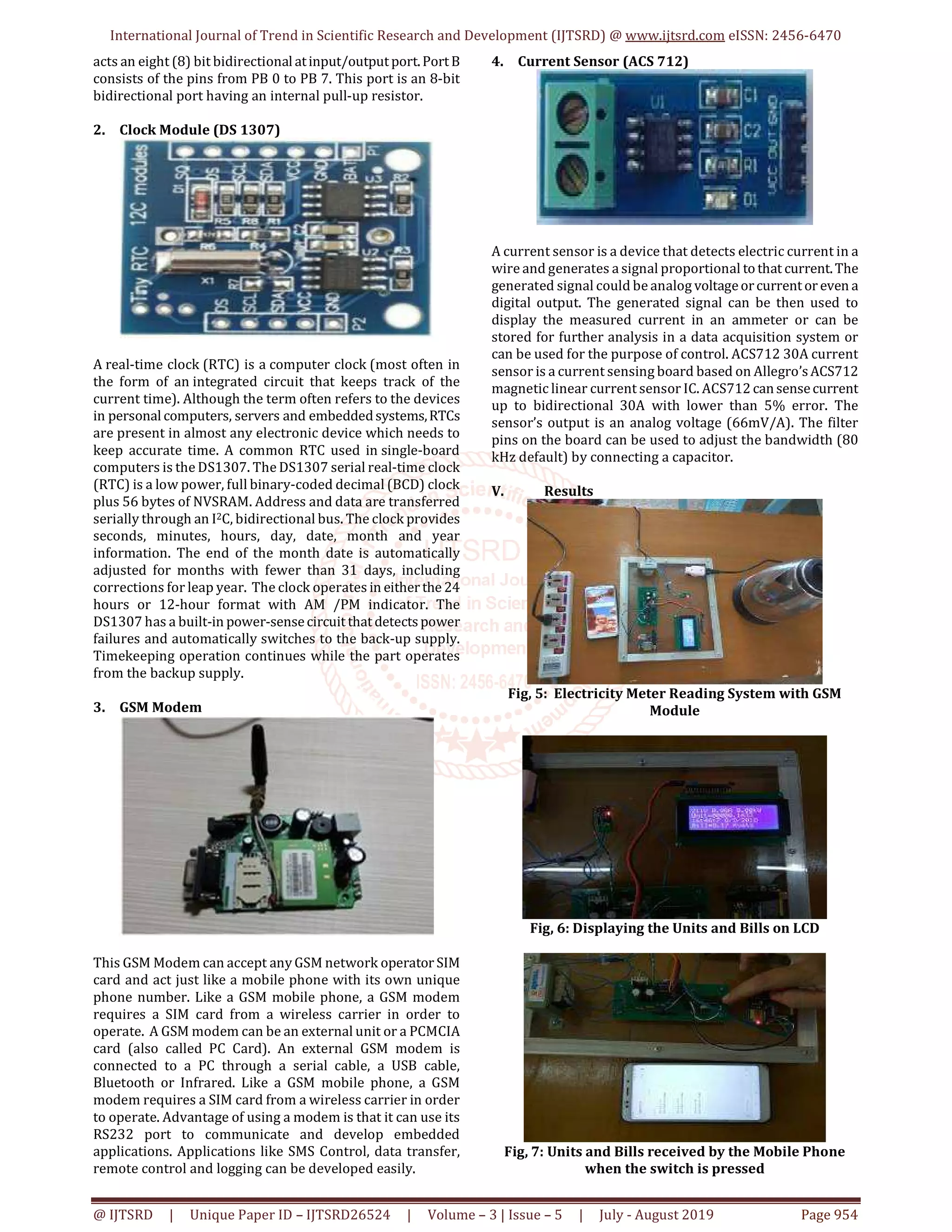 Electricity Meter Reading using GSM | PDF