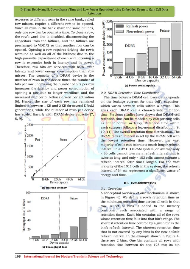 Time And Low Power Operation Using Embedded Dram To Gain Cell Data Retention Pdf