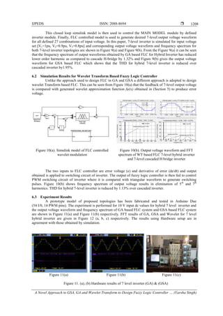 A Novel Approach to GSA, GA and Wavelet Transform to Design Fuzzy Logic Controller for 1ϕ ...