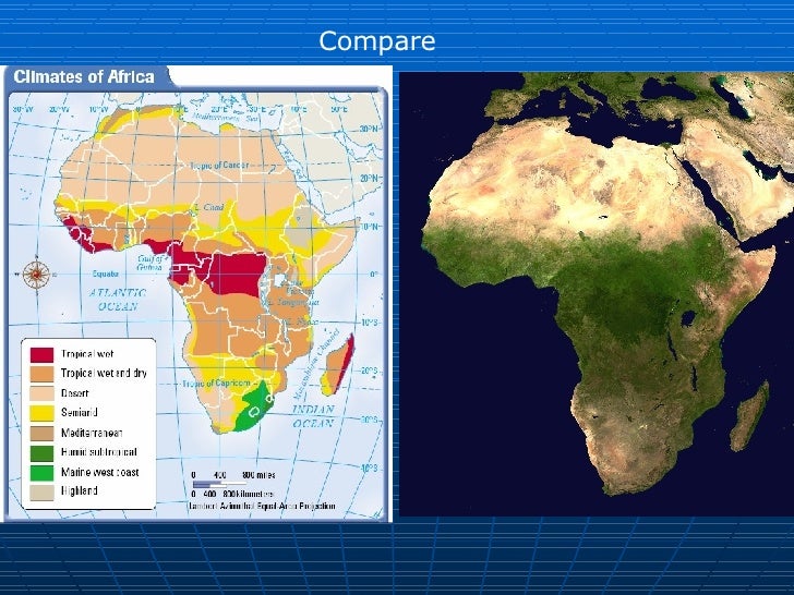 African Rainforest Climate Map