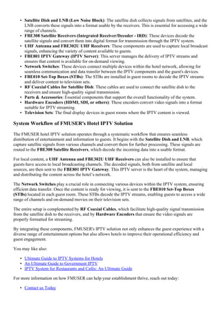 6 Best Hotel IPTV Solution Suppliers in Manila, PHILIPPINES | PDF