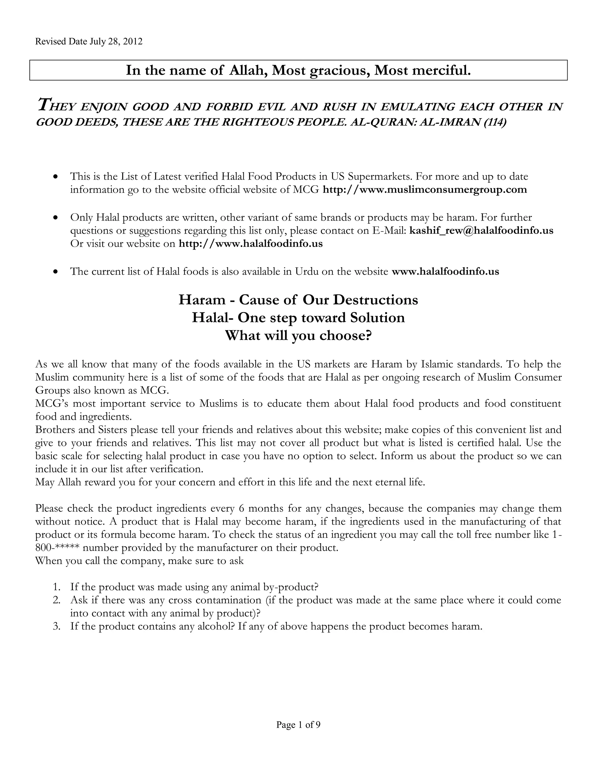 halal-food-products | PDF