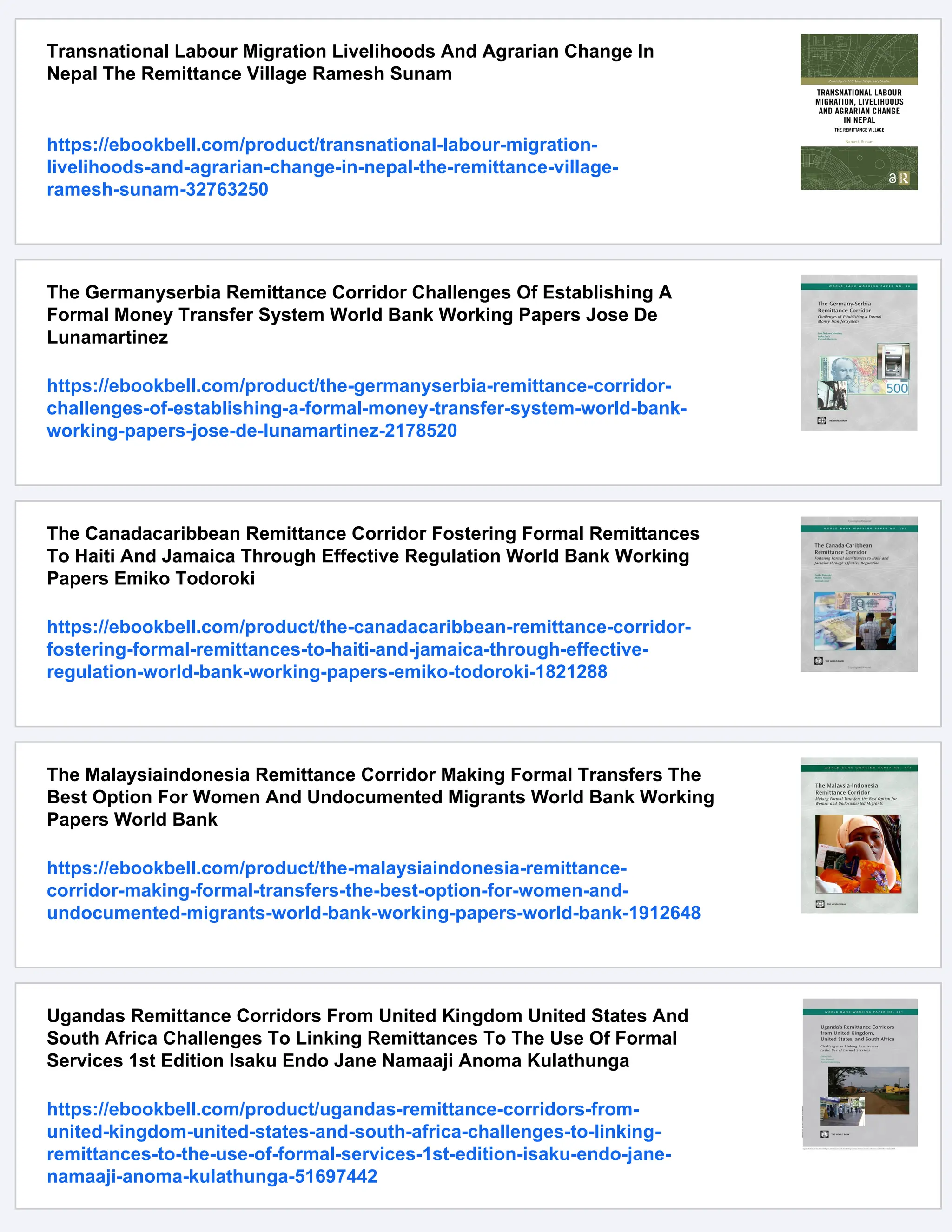 The Remittance Landscape Spaces Of Migration In Rural Mexico And Urban ...