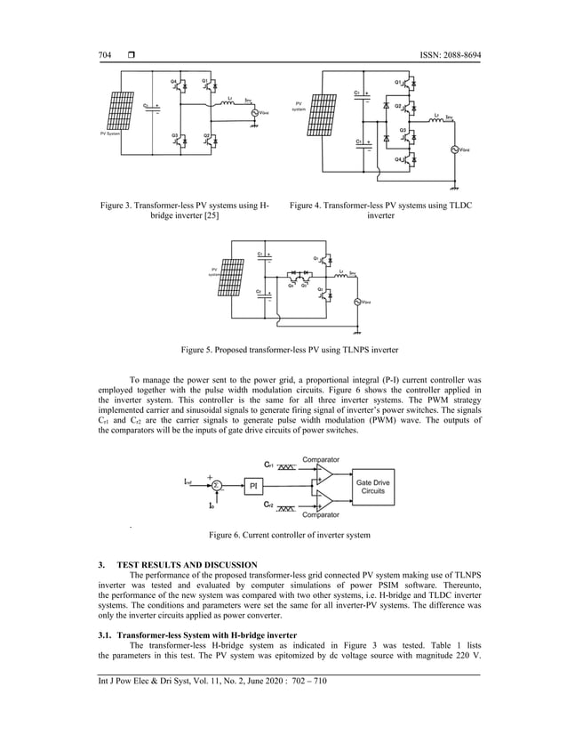 A Performance Comparison Of Transformer Less Grid Tied Pv System Using Diode Clamped And Neutral