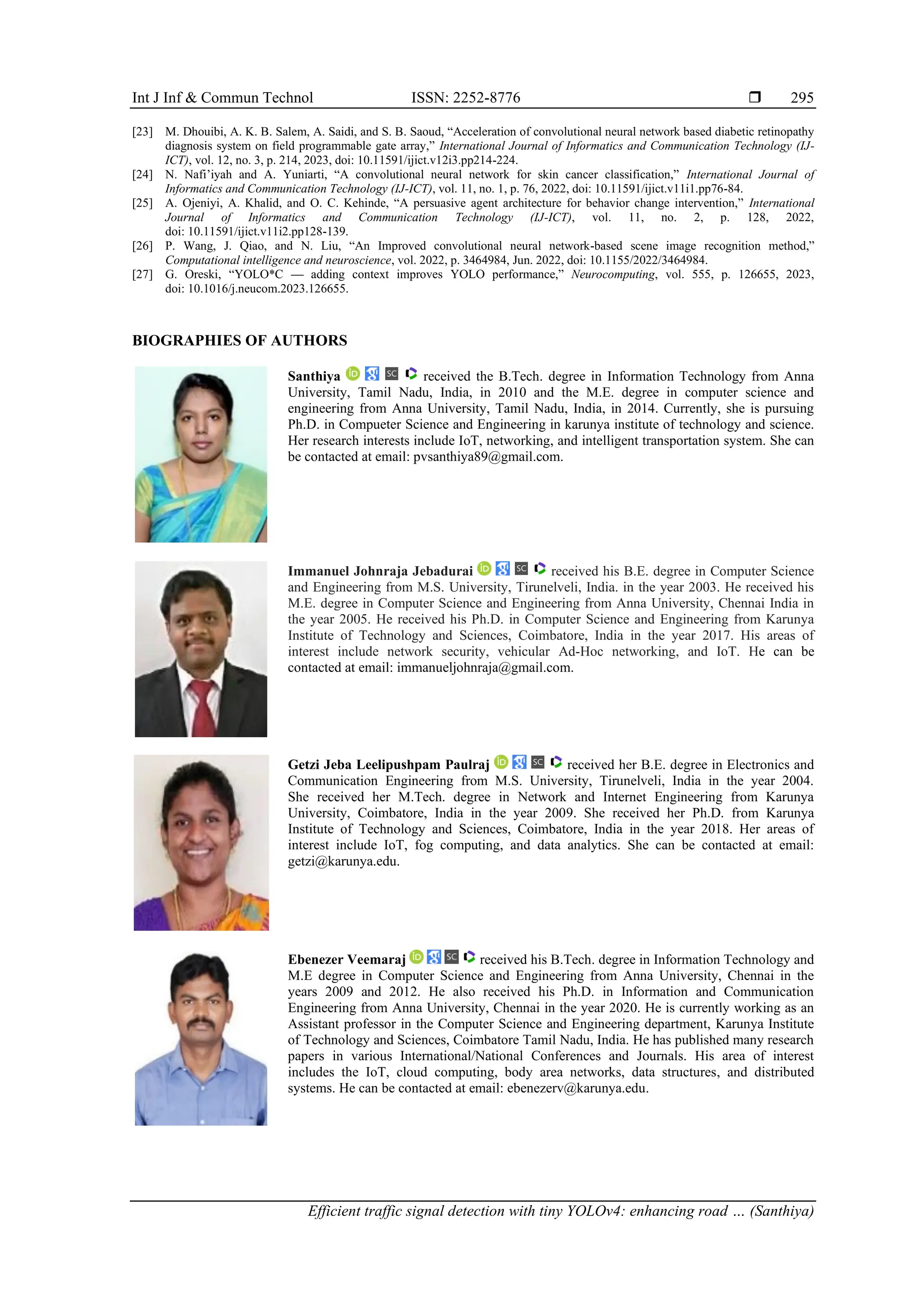 Efficient traffic signal detection with tiny YOLOv4: enhancing road safety through computer ...