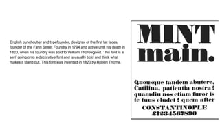 1820 robert thornes fat face | PPT