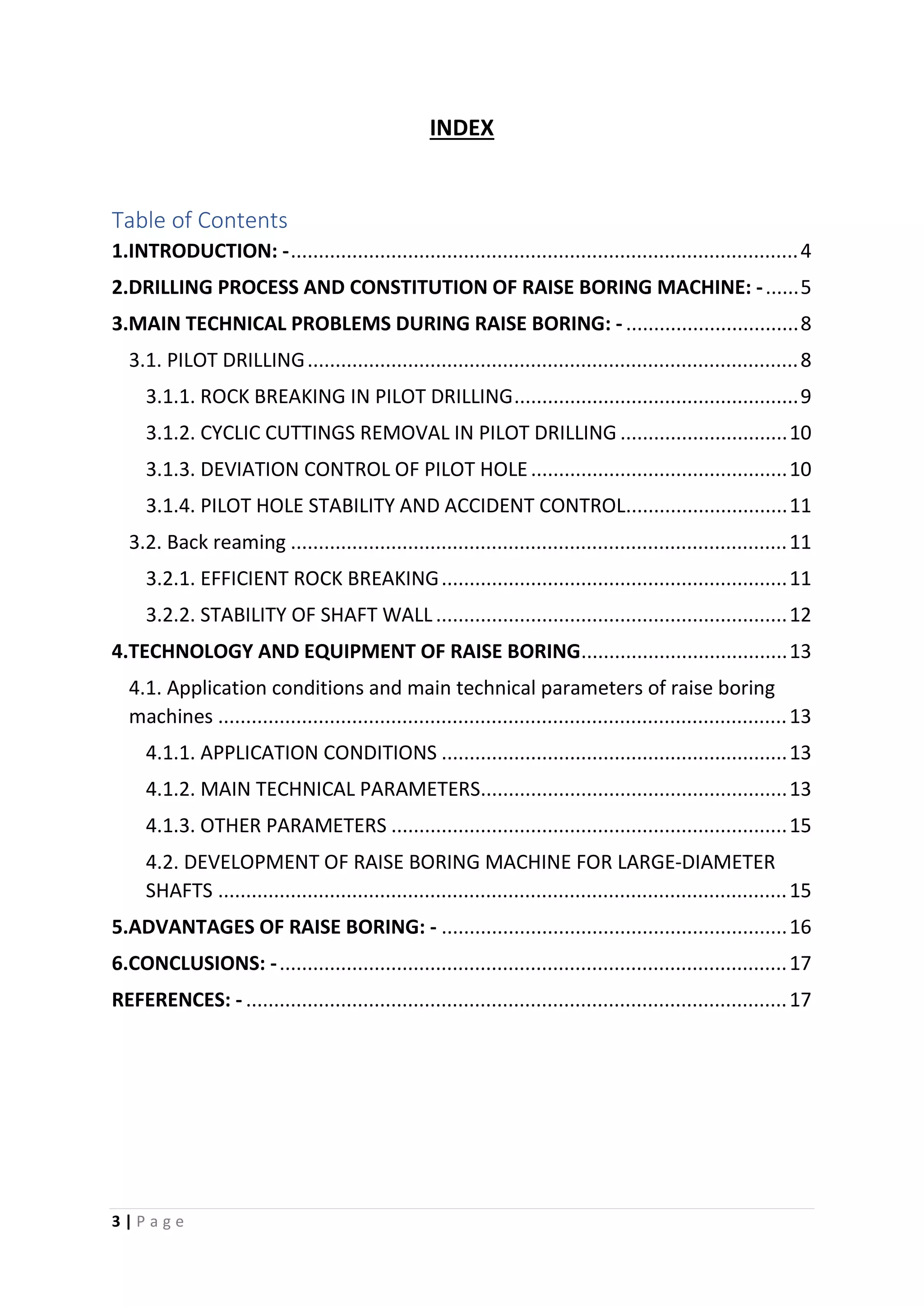 Raise Boring In Underground excavation | PDF