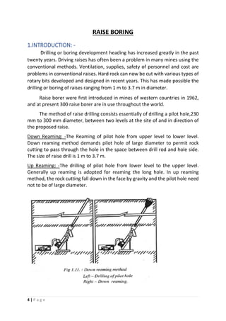 Raise Boring In Underground excavation | PDF