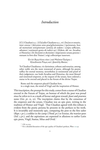 Claudian And The Roman Epic Tradition Catherine Ware | PDF