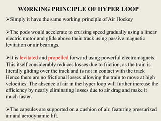 hyper loop | PPTX | Rail Travel | Travel Type