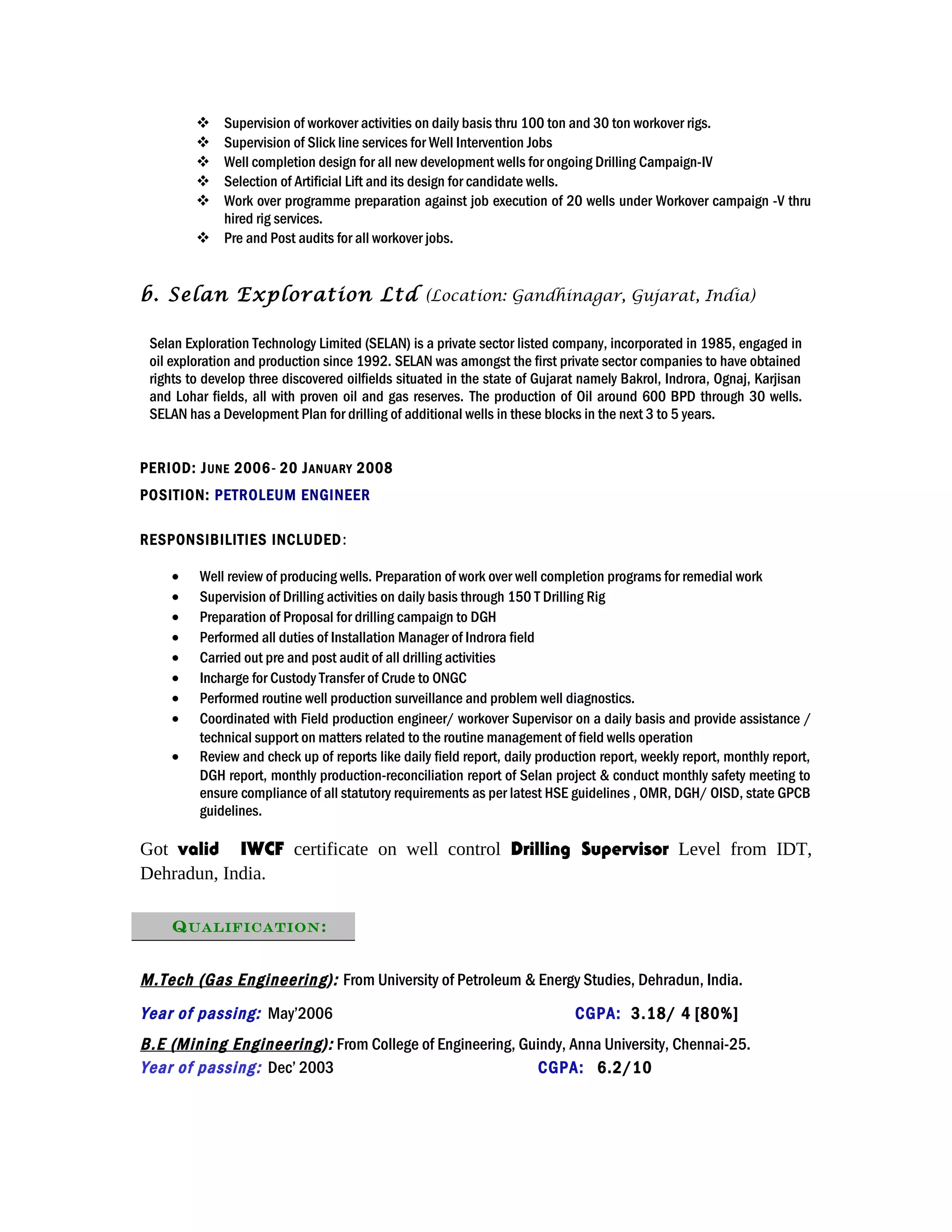 Petroleum Engr.R.Murali_CV(1) | DOC