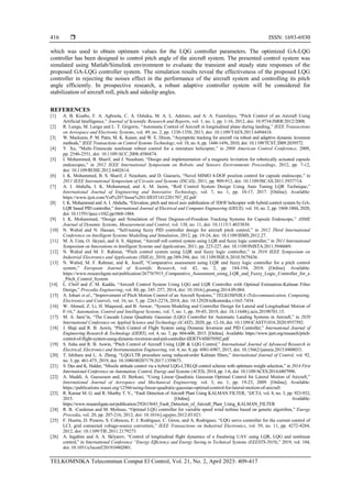 Aircraft pitch control design using LQG controller based on genetic algorithm | PDF