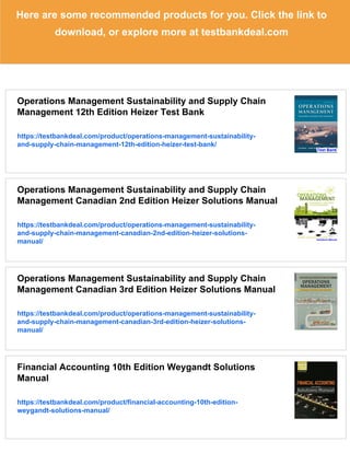 Operations Management Sustainability and Supply Chain Management 12th ...