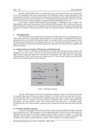 Hybrid memristor-CMOS implementation of logic gates design using ...
