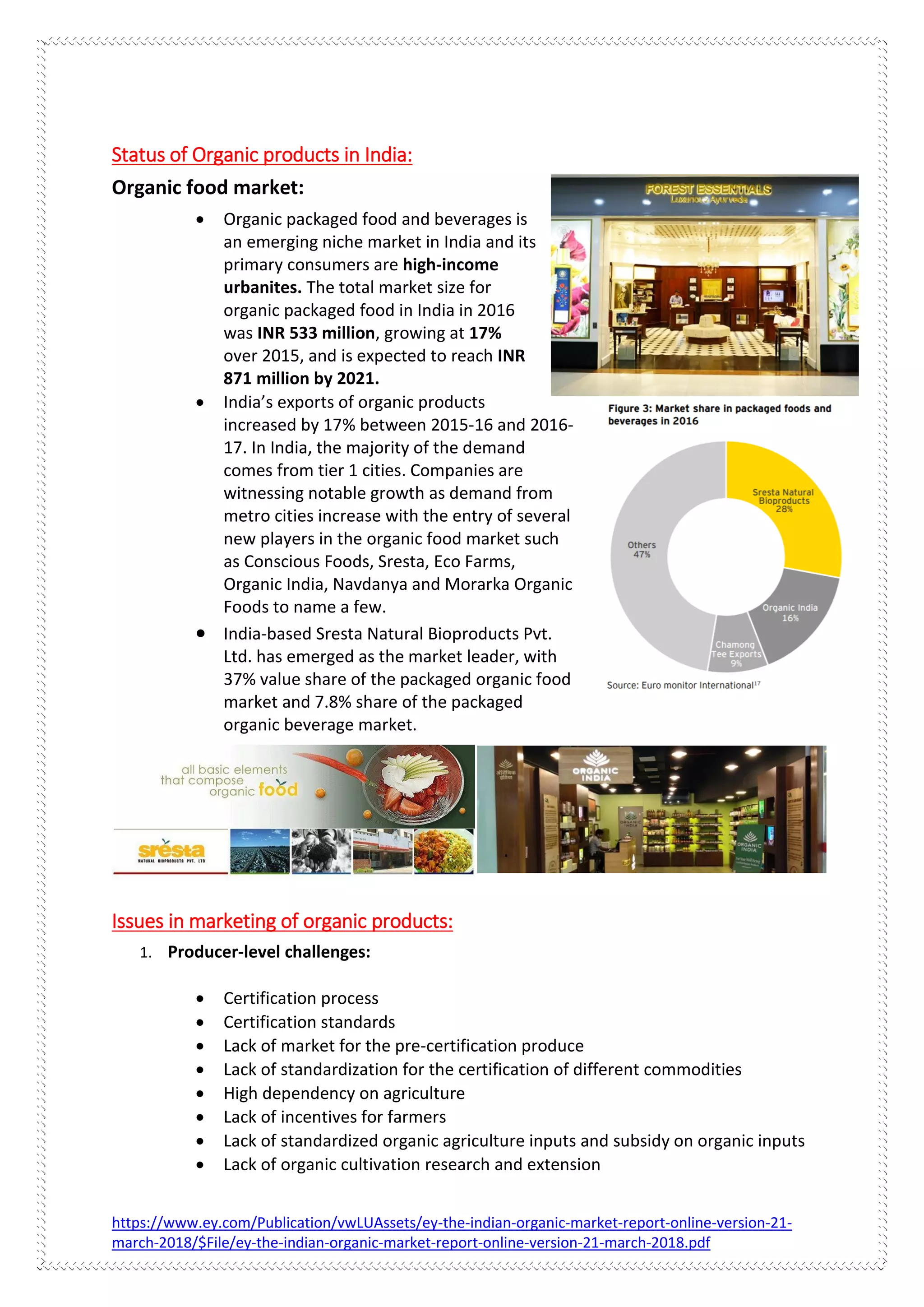 Marketing of organic products in India: An overview | PDF