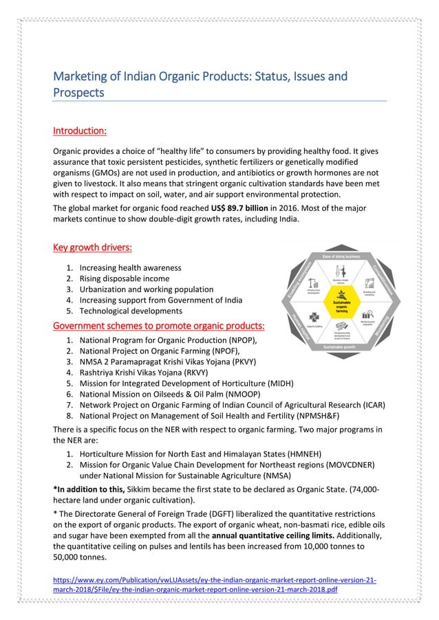 Marketing of organic products in India: An overview | PDF