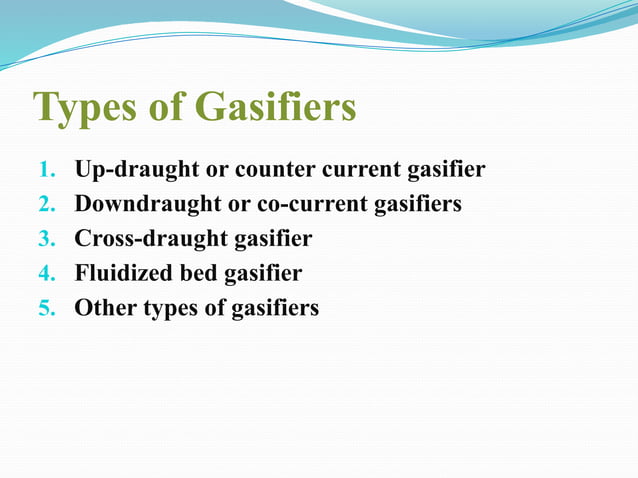 Types of Gasifiers (Agricultural Engineering) | PPTX