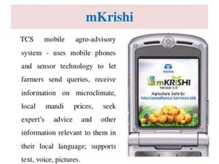 Agricultural informatics in INDIA | PPTX
