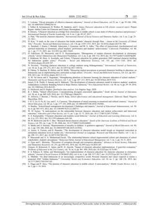 Strengthening character education planning based on Pancasila value in ...