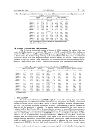 Disaster readiness and risk reduction management module using Kolb’s model | PDF