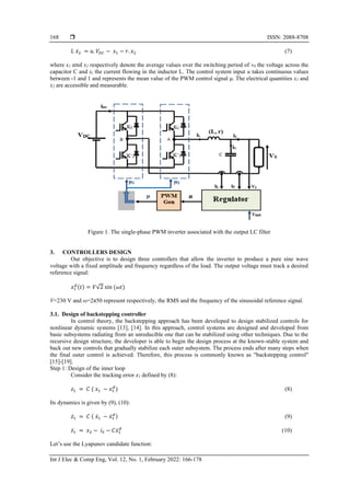 Comparison of backstepping, sliding mode and PID regulators for a voltage inverter | PDF ...