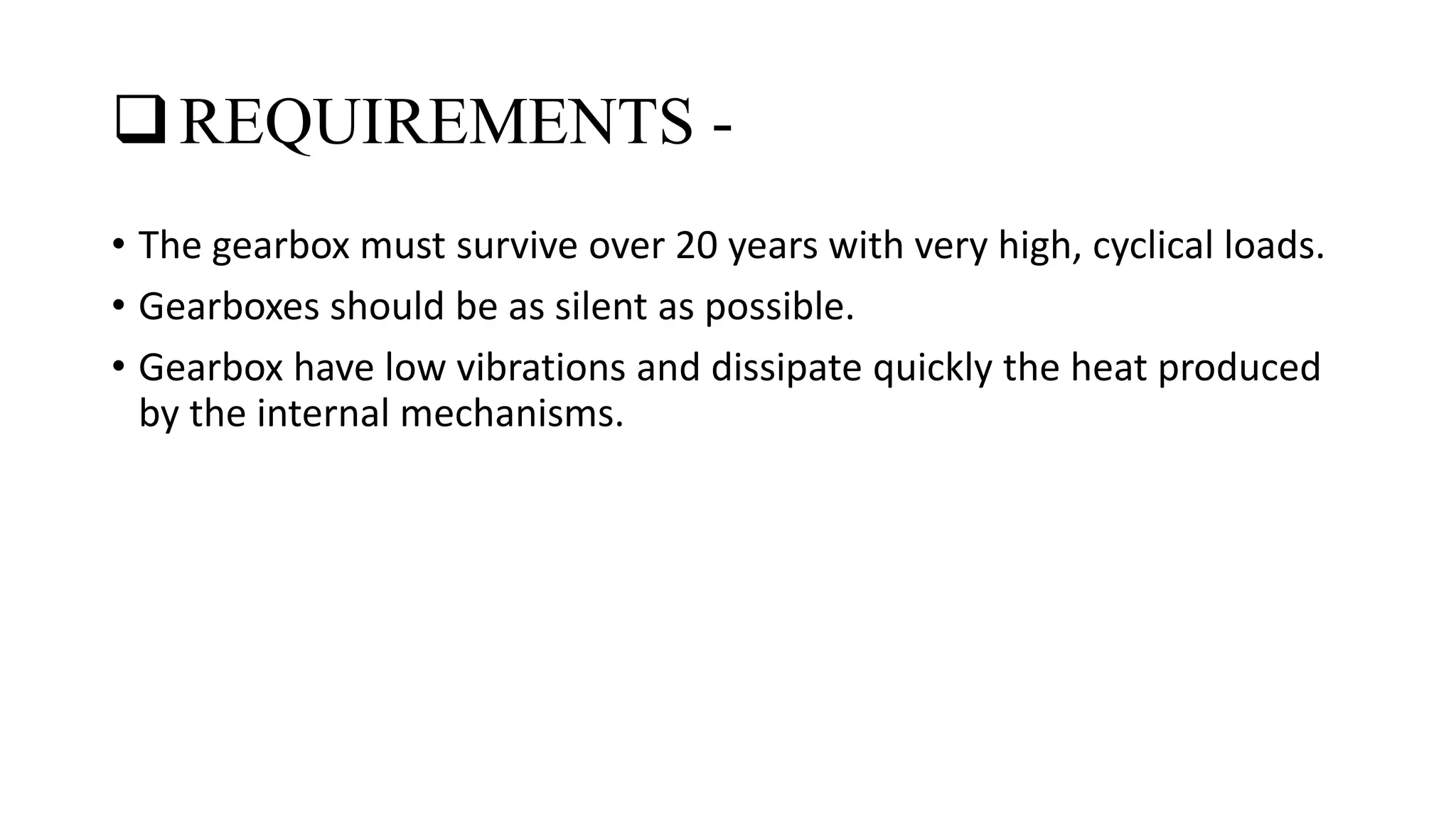 Wind Turbine Gearbox | PPTX