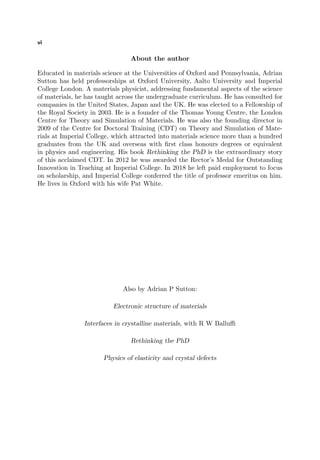 Concepts Of Materials Science Sutton Frs Adrian P | PDF