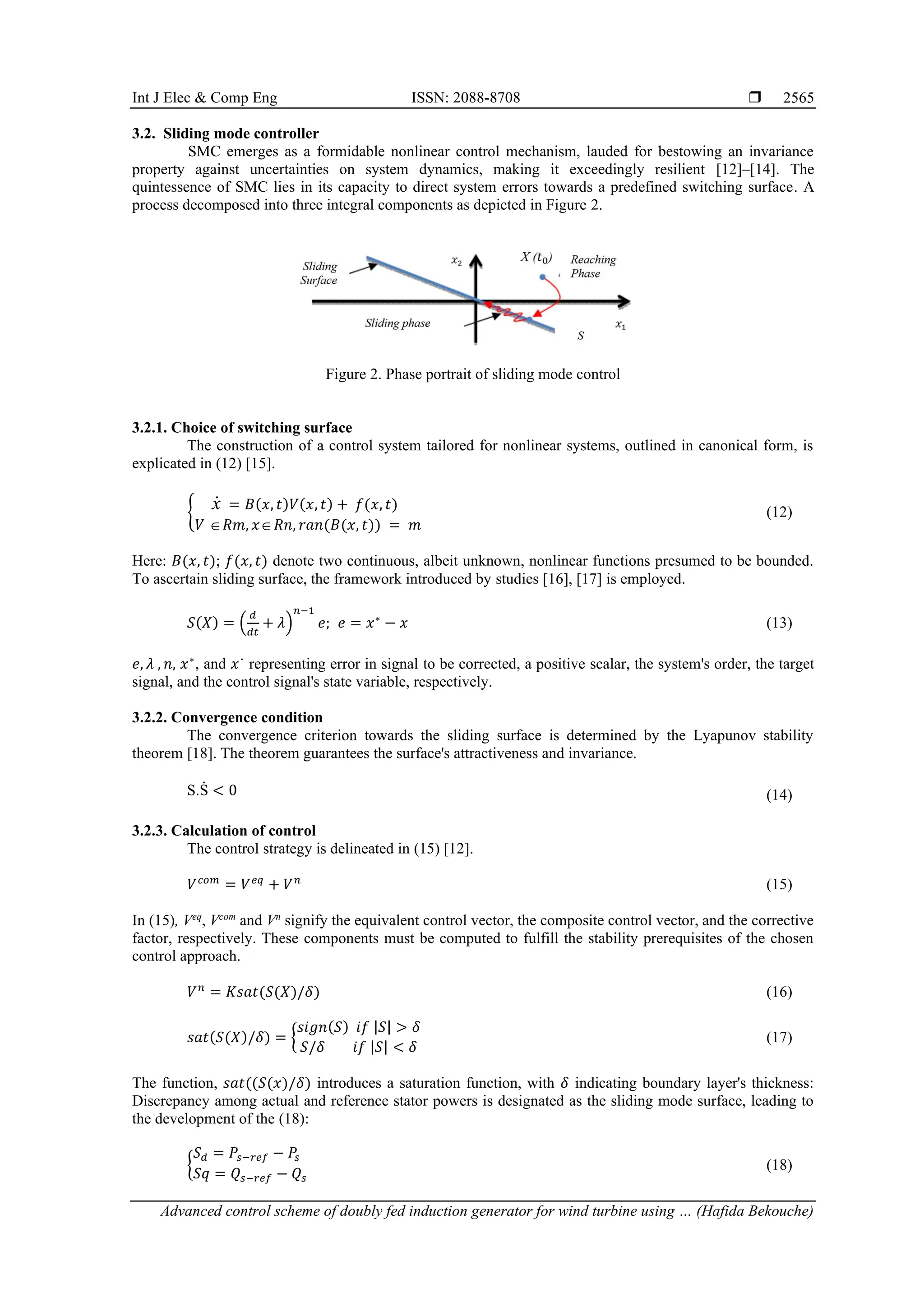 Advanced Control Scheme Of Doubly Fed Induction Generator For Wind Turbine Using Second Sliding