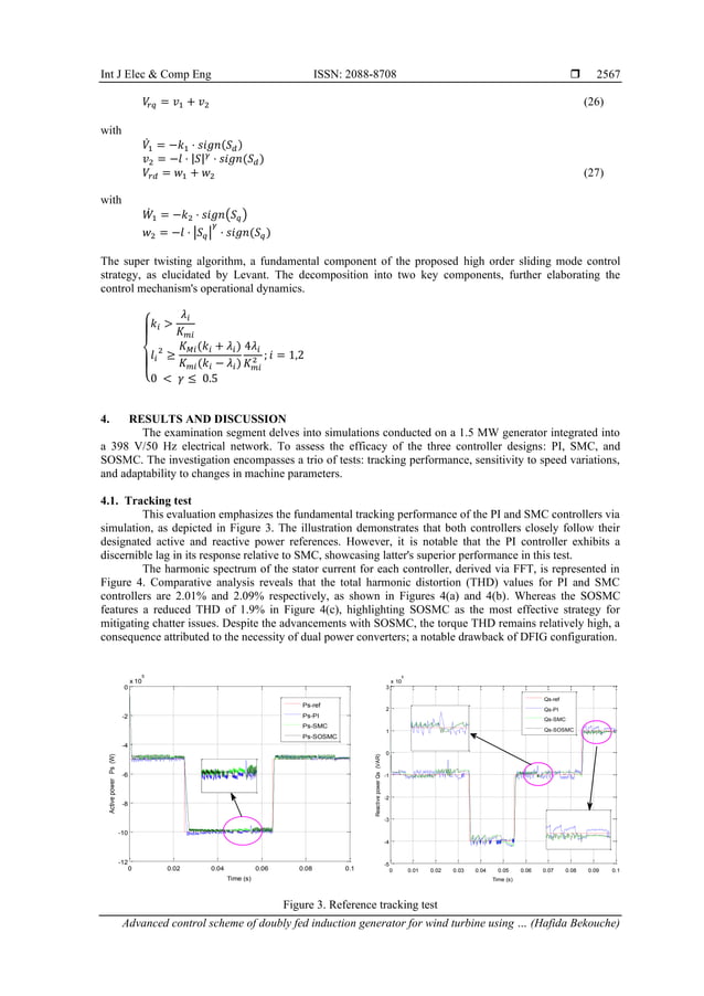 Advanced Control Scheme Of Doubly Fed Induction Generator For Wind Turbine Using Second Sliding